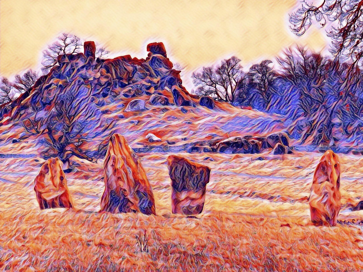 Nine Stones Close [The Grey Ladies, Nine Stone Close] Stone Circle ...