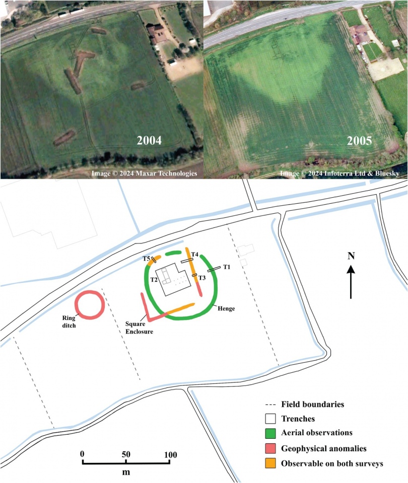 Crowland Henge Henge : The Megalithic Portal and Megalith Map: