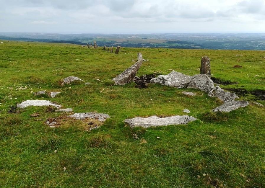 Stalldown Cairn Circle [Grinsell Cornwood 21; Turner D26, Stall Moor SW ...