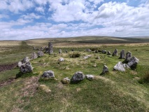 Down Tor circle [Hingston Hill circle] Stone Circle : The Megalithic ...