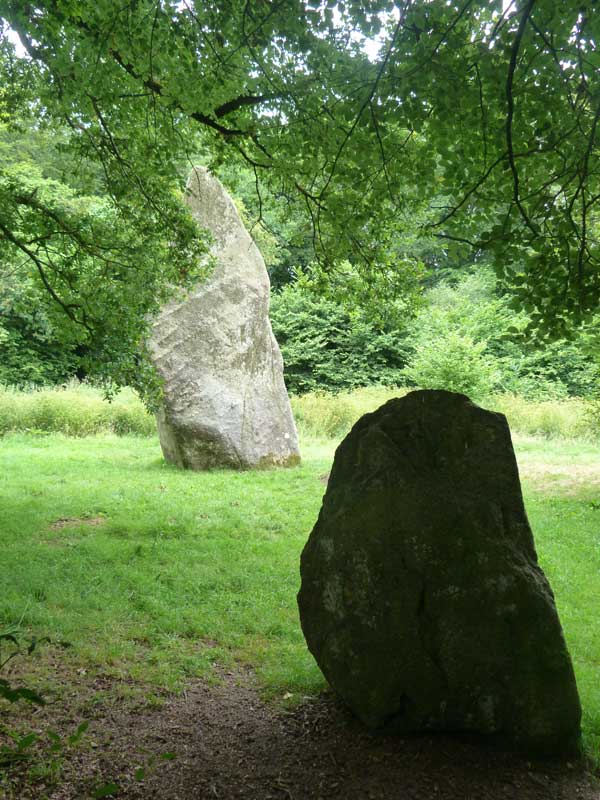 Pergat menhirs [Menhir pointu de Pergat, Menhirs de Louargat] Standing ...