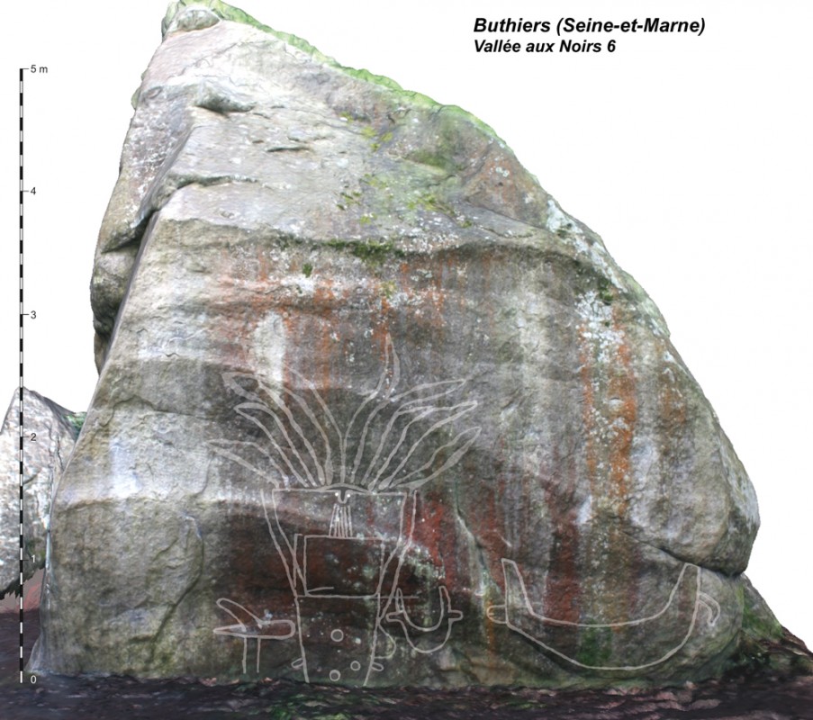 Vallée aux Noirs engravings Rock Art : The Megalithic Portal and ...