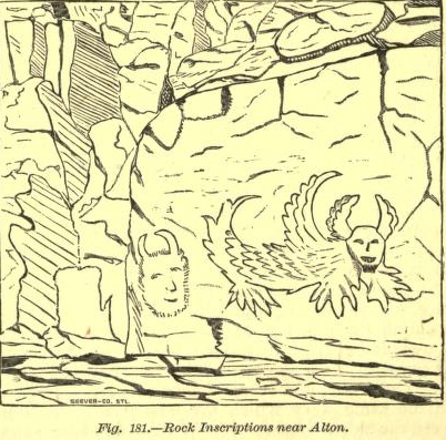 Piasa Bird Rock Art : The Megalithic Portal and Megalith Map: