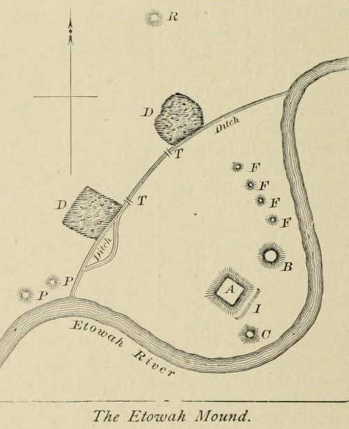 Etowah Mounds - Ditch and Palisade Misc. Earthwork : The Megalithic ...