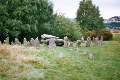 Carreg Siglio [ Pontypridd Rocking Stone, Pont-y-Pridd Gorsedd circle ...
