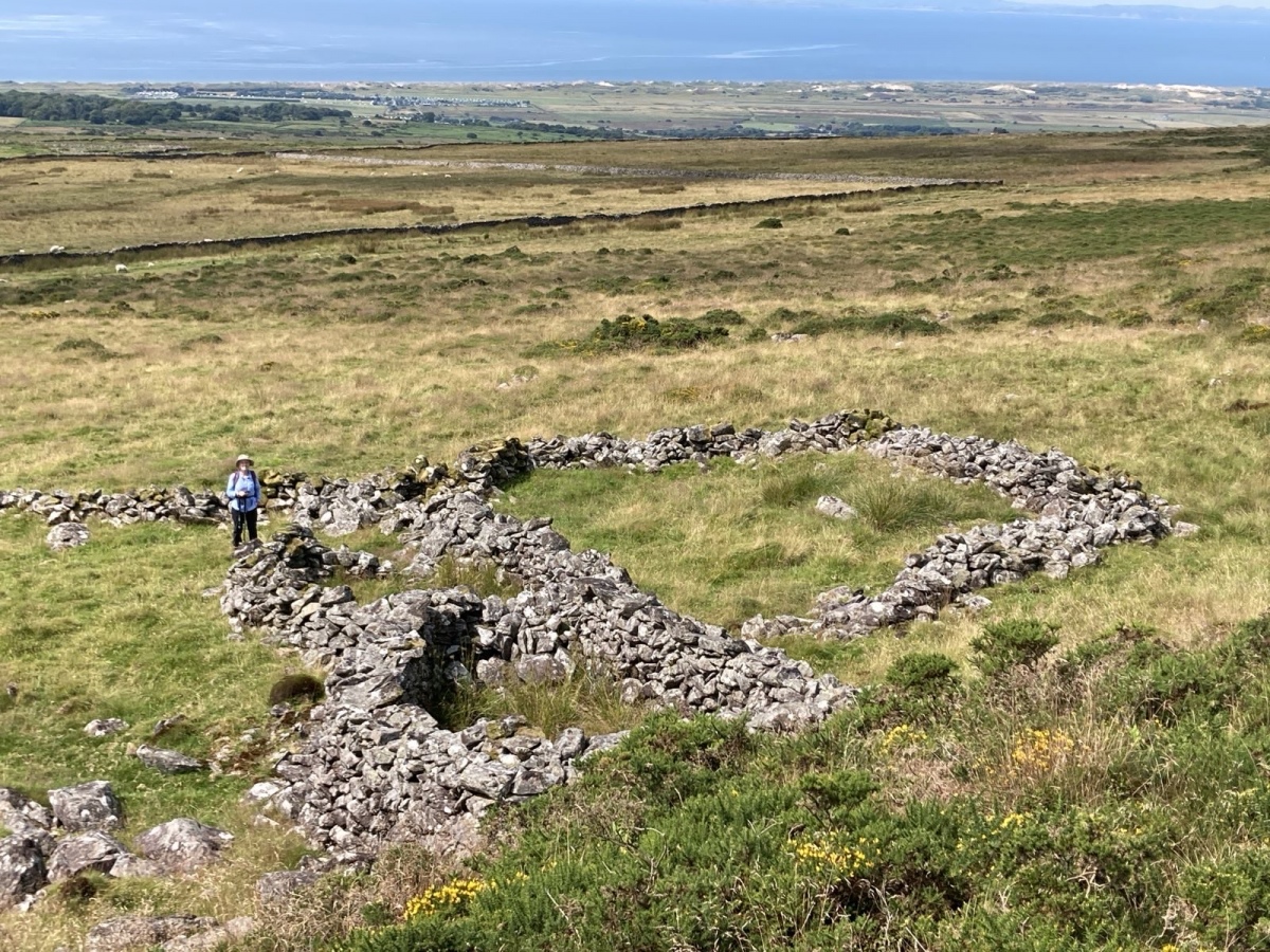Hut Group and Enclosures on SW Slope of Moelfre Ancient Village or ...
