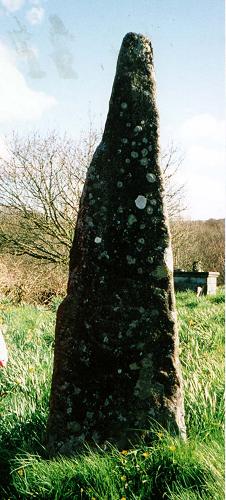 Bridell Churchyard [Nettasagrus Stone] Standing Stone (Menhir) : The ...